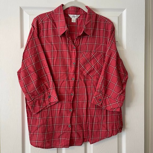 CJ Banks | Tops | Cj Banks Light Flannel Shirt | Poshmark
